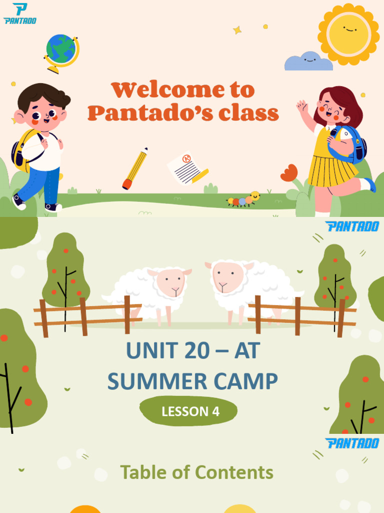 Summer Camp Activities and Vocabulary | PDF