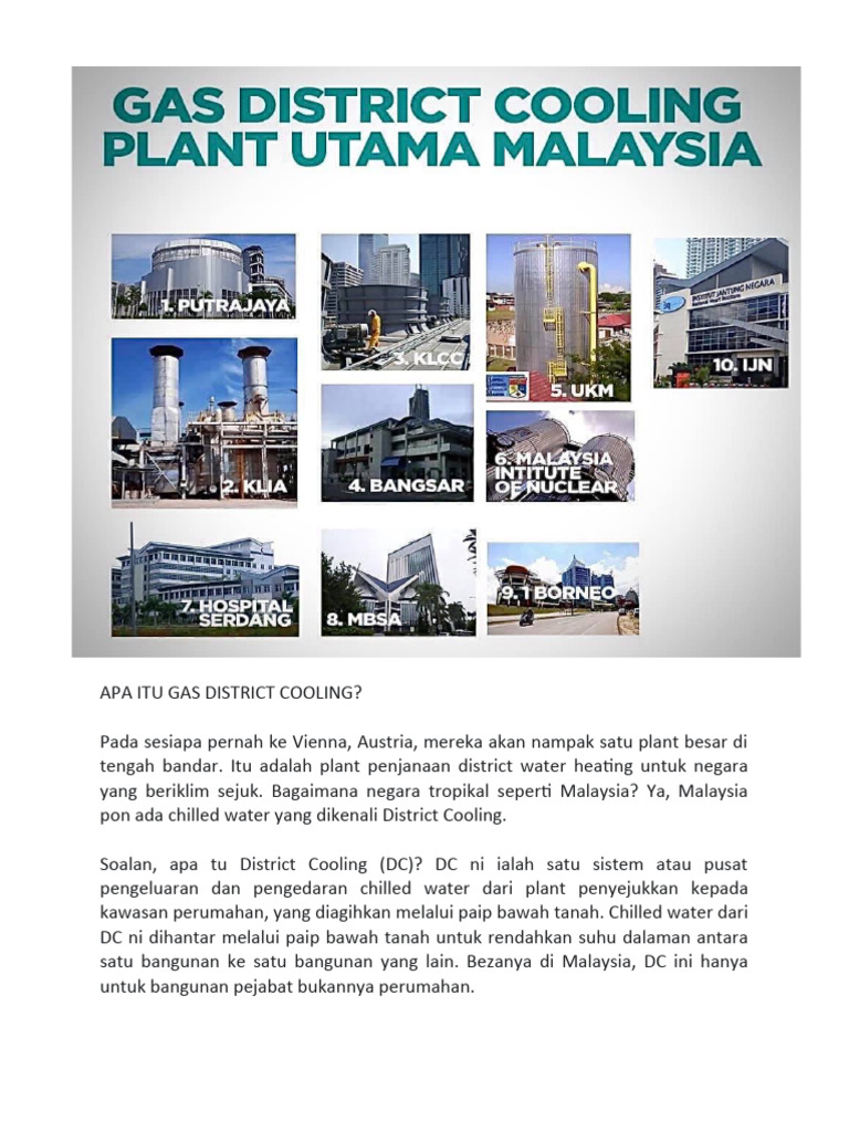 Apa Itu Gas District Cooling | PDF