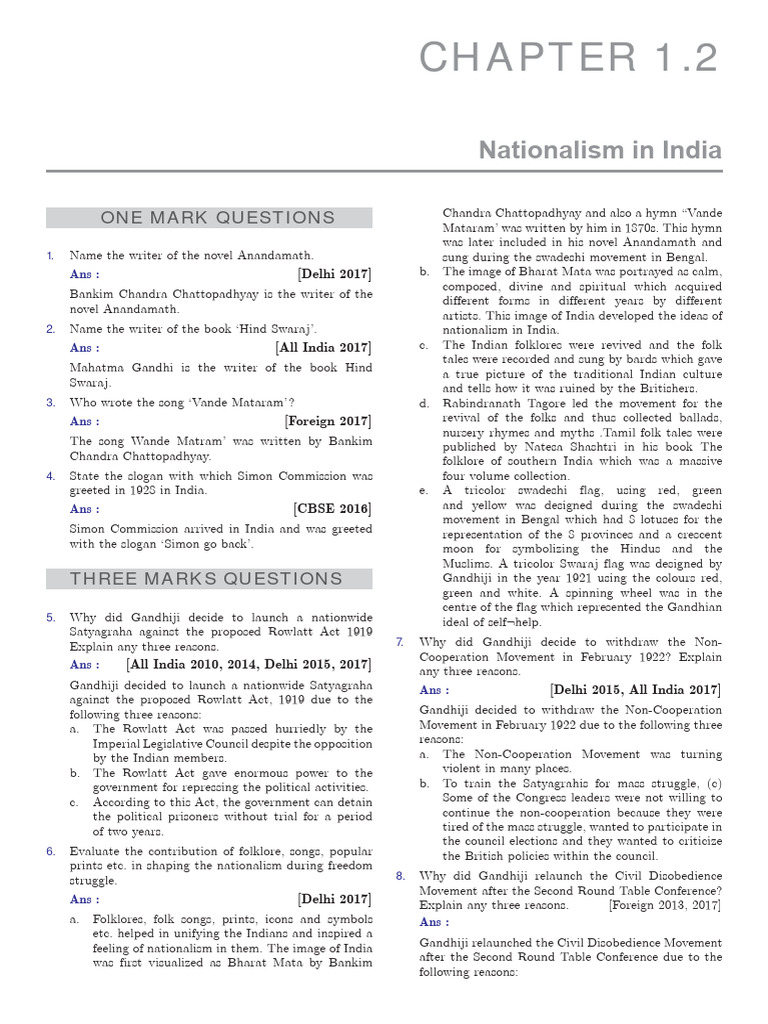 His CH 2 | PDF | Mahatma Gandhi | British Raj