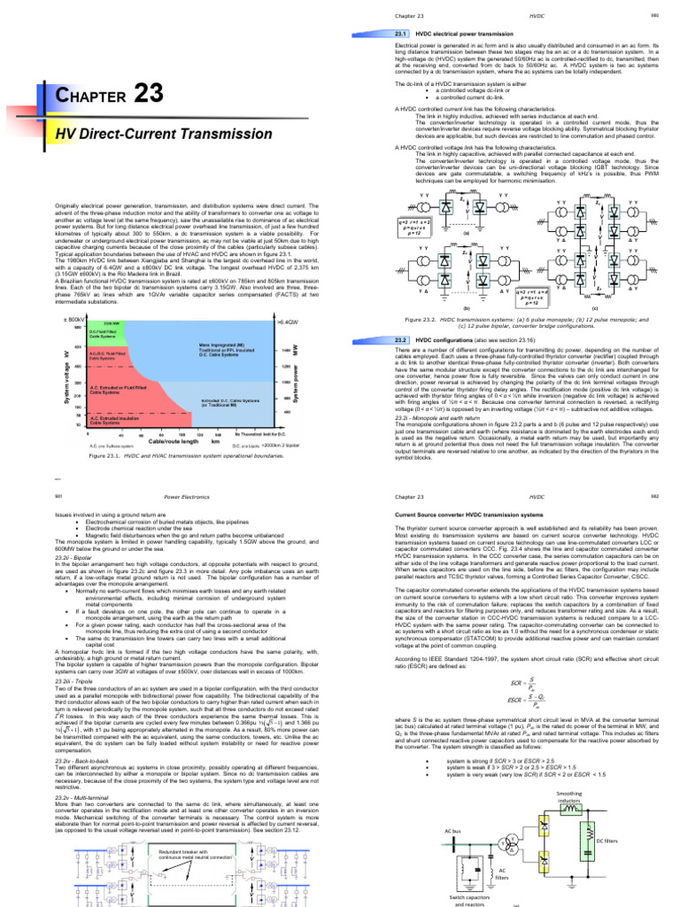 HVDC Calculations | PDF | High Voltage Direct Current | Alternating Current