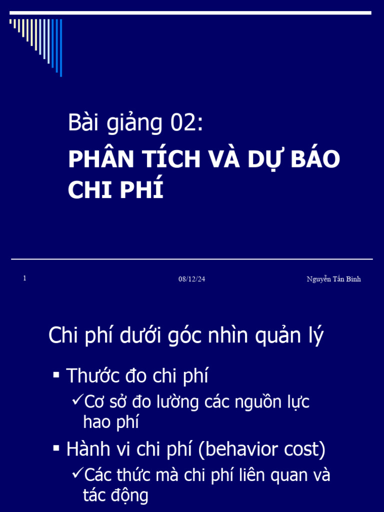 02 - Phan Tich Va Du Bao Chi Phi | PDF