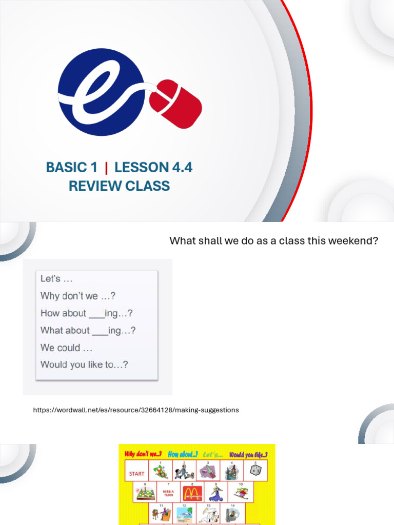 Review Lesson 4 Basic 2 | PDF