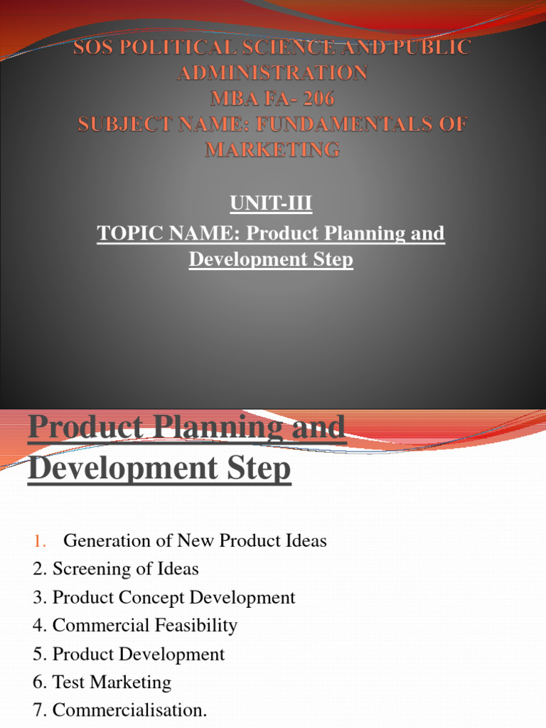 Product Development Steps Guide | PDF | Product (Business) | Marketing
