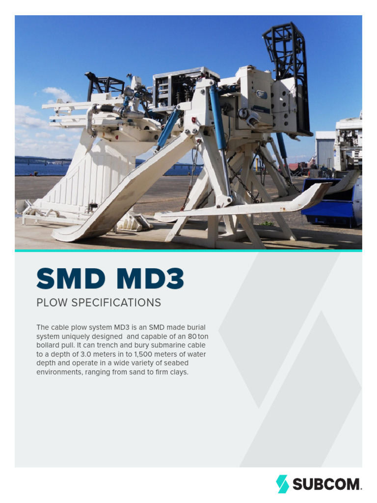 SubCom-MD3-Plow Specs | PDF | Plough