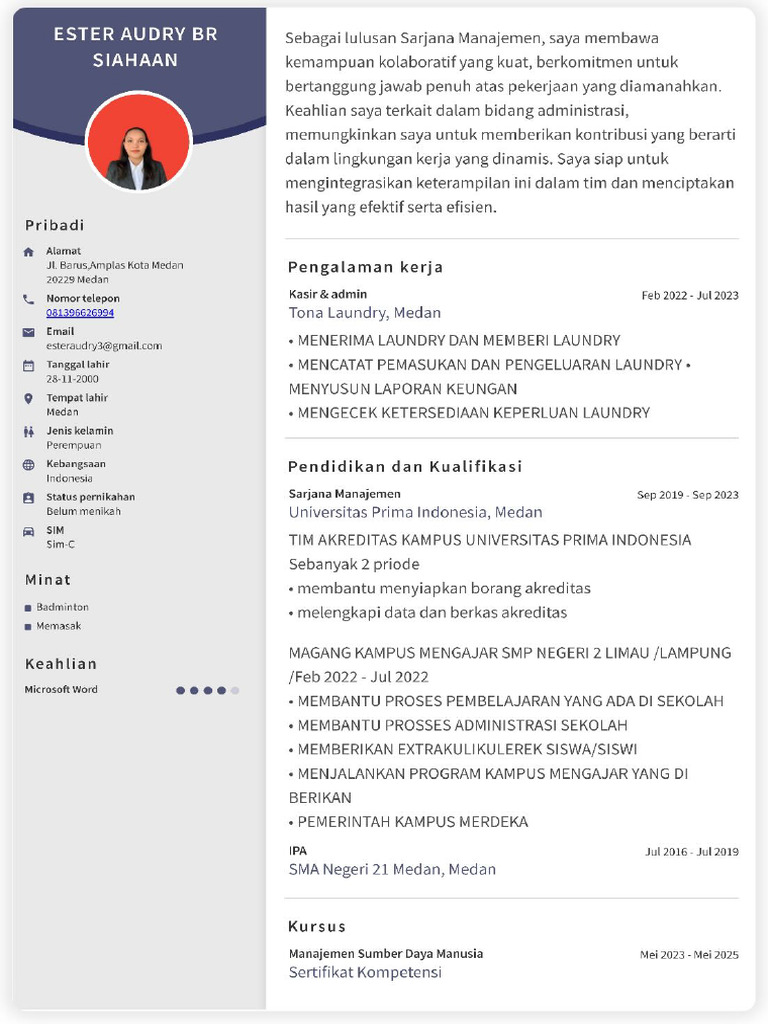CV Terbaru | PDF