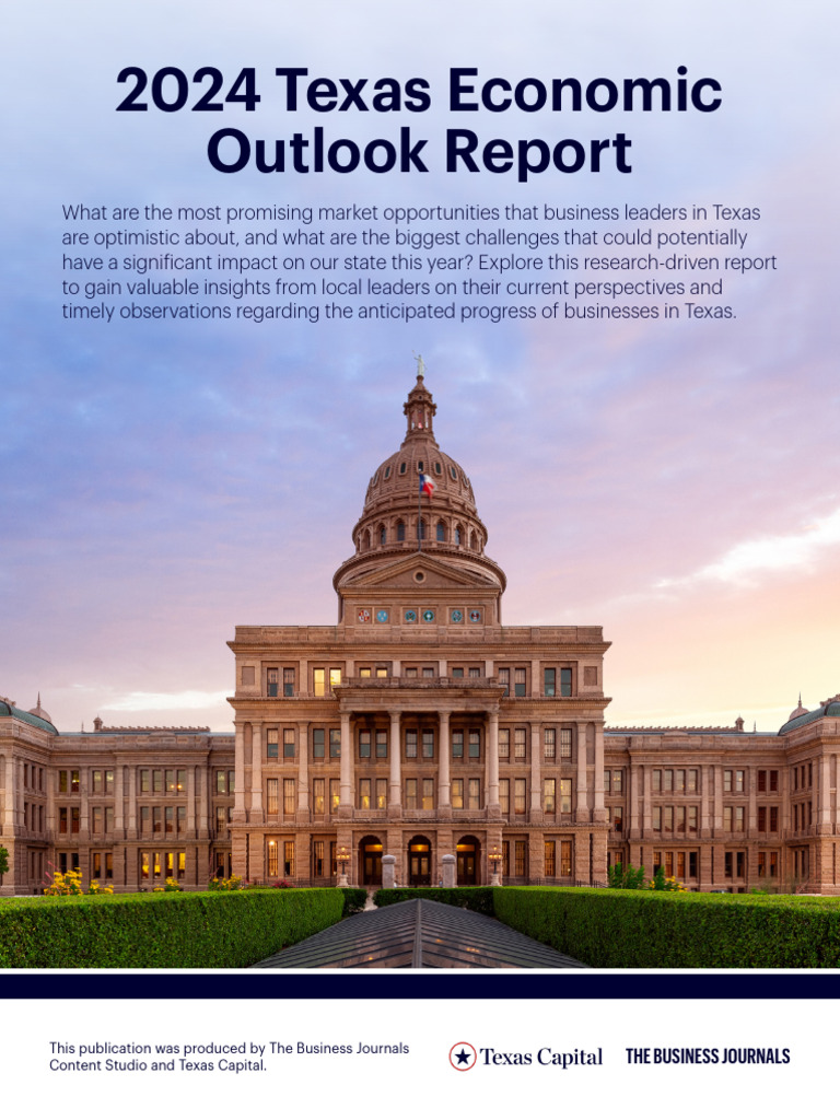 2024 Texas Economic Outlook Report | PDF | Texas | Expense