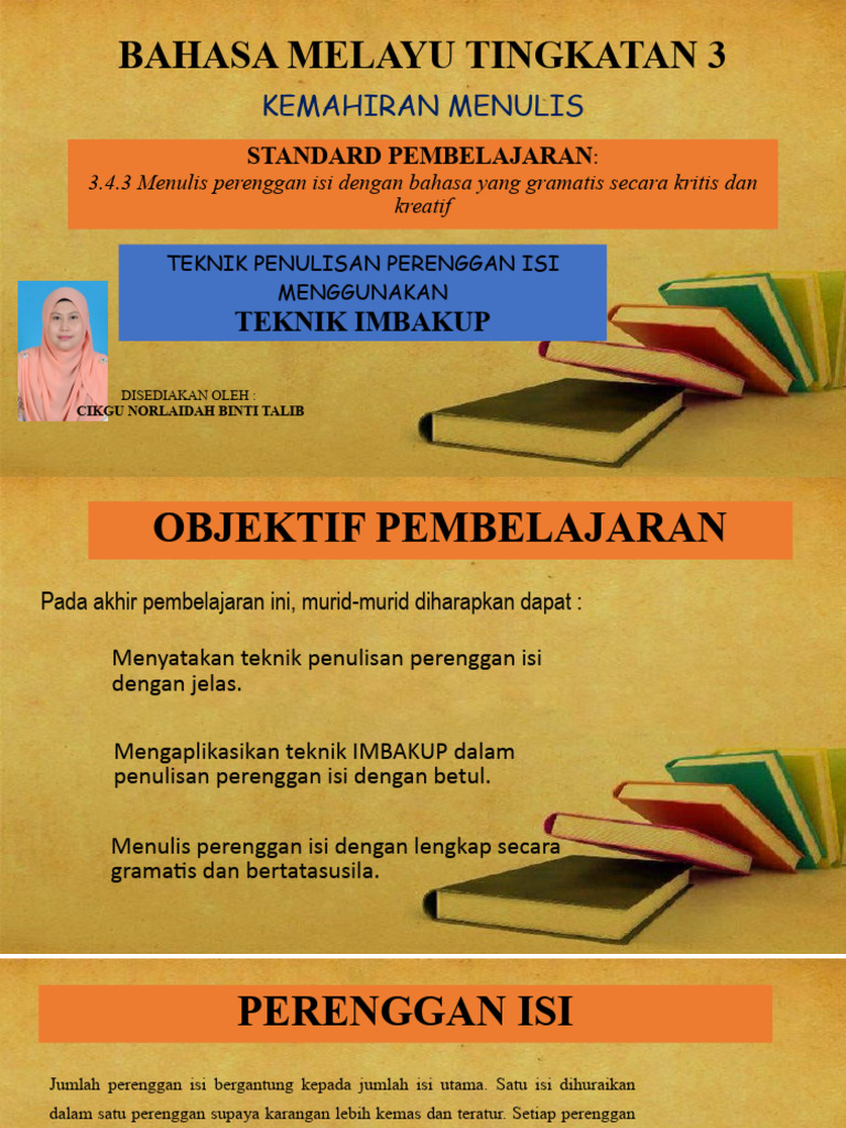 Teknik Penulisan Perenggan Isi IMBAKUP | PDF
