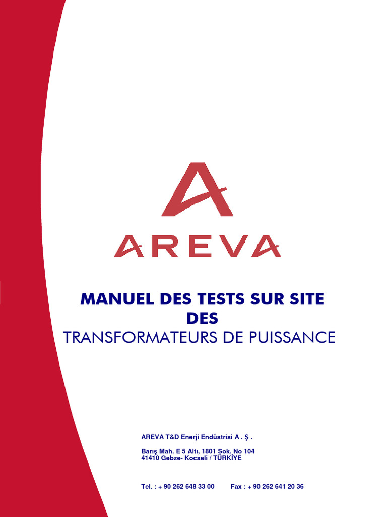 Tests sur Site des Transformateurs | PDF | Transformateur électrique ...