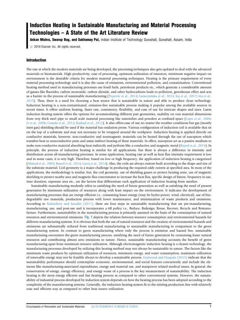 Induction Heating in Sustainable Manufacturing 2019 | PDF | Welding ...