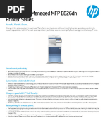 HP COLOR LJ E X57945dn Datasheet | PDF | Image Scanner | Fax