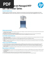 HP COLOR LJ E X57945dn Datasheet | PDF | Image Scanner | Fax