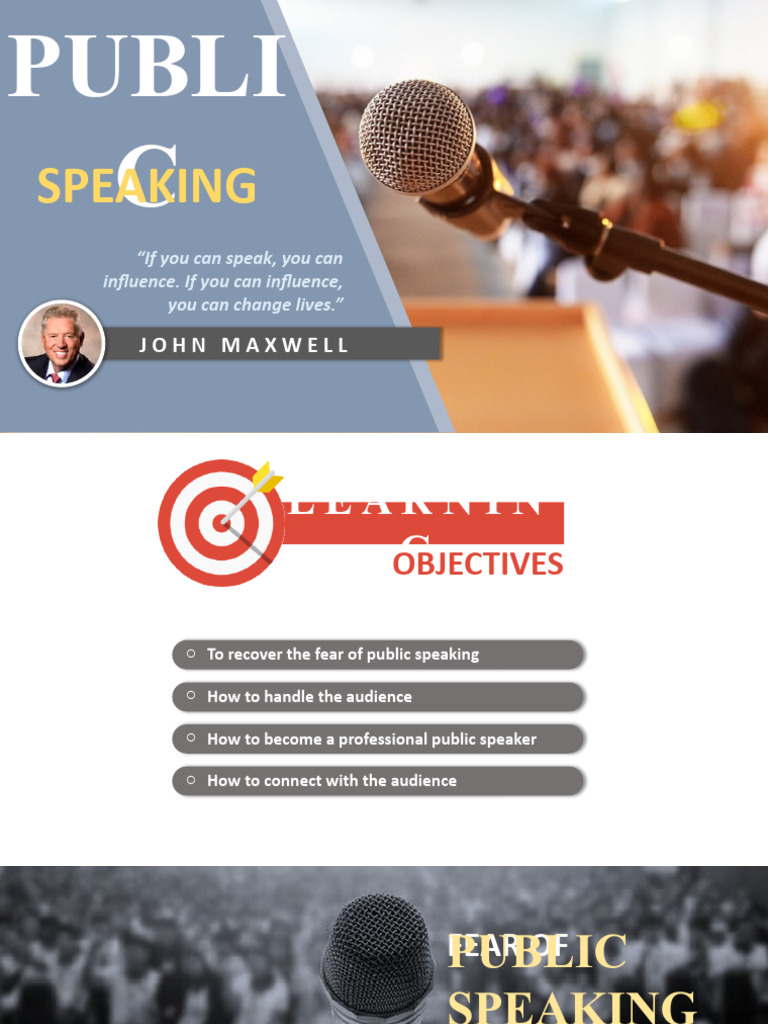 PUBLIC SPEAKING - | PDF | Public Speaking | Psychological Concepts