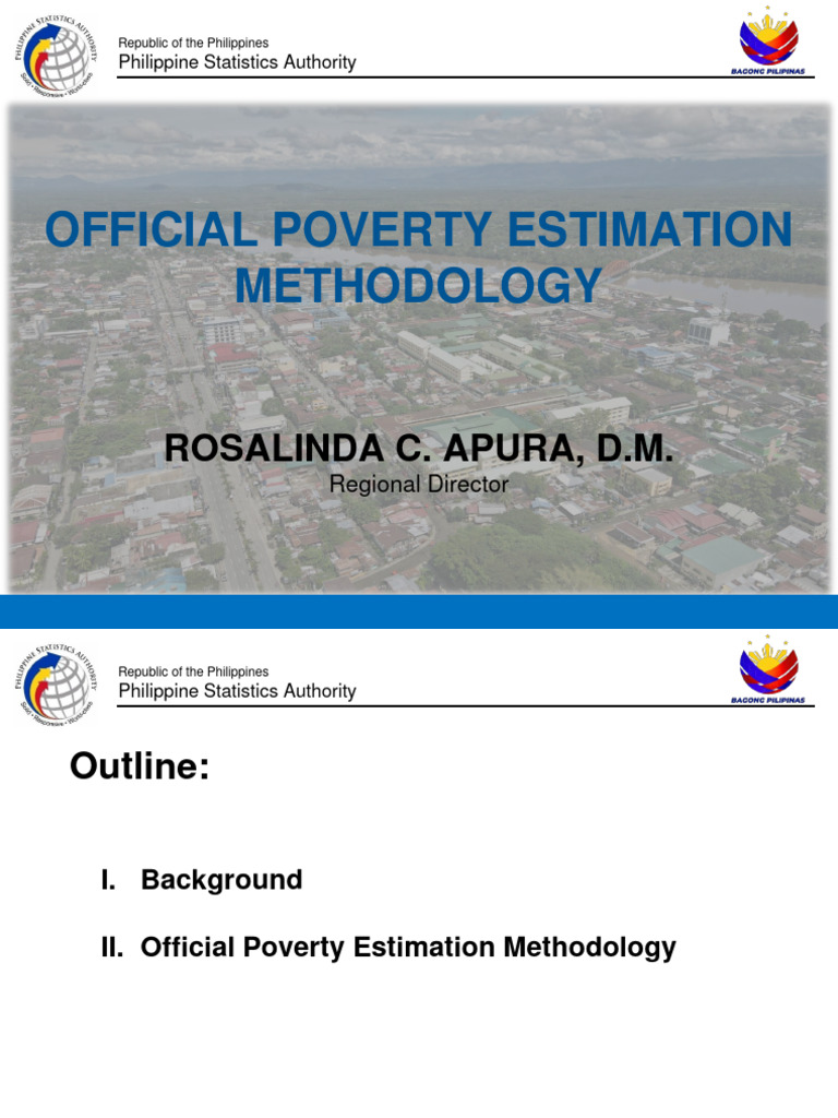 Presentation On The Official Poverty Estimation Methodology - Caraga ...