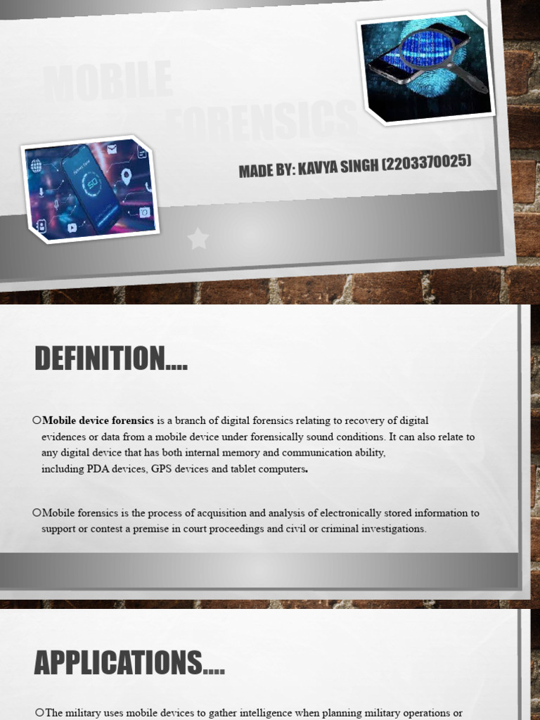 mobile forensics | PDF | Digital Forensics | Mobile App
