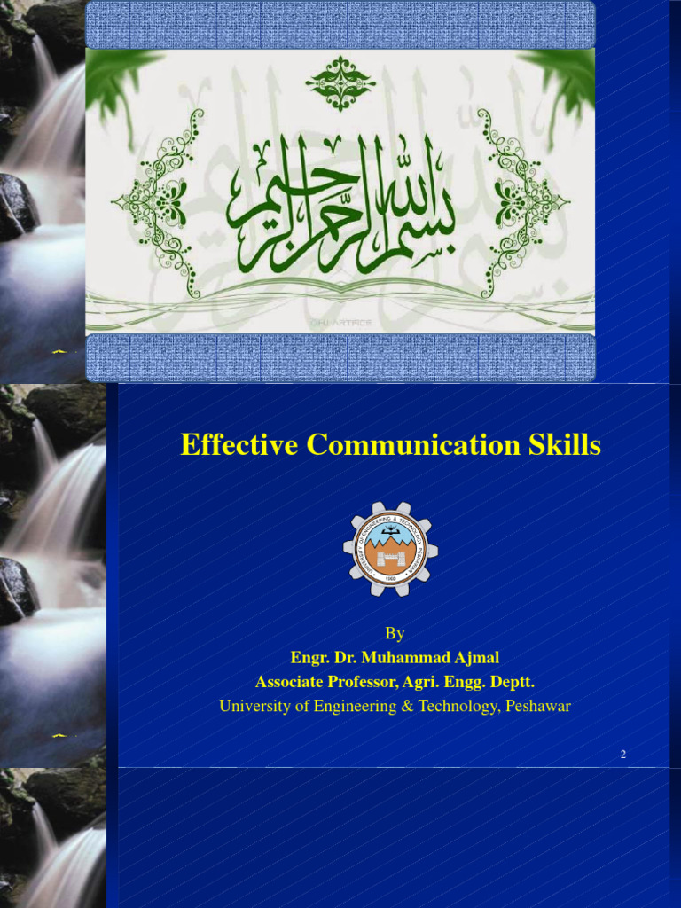 Effective Communications Skills | PDF | Body Language | Nonverbal ...