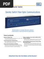 SEL-2814 Fiber-Optic Transceivers Data Sheet | PDF | Optical Fiber ...