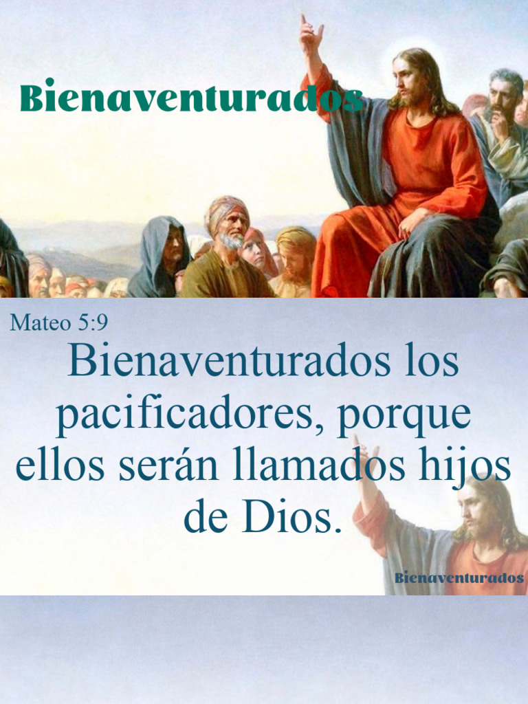 7. Pacificadores | PDF | Cristo (título) | Contenido bíblico