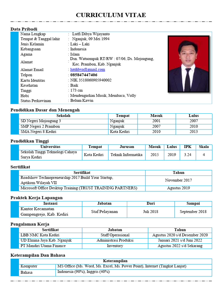 Curriculum Vitae 1 | PDF