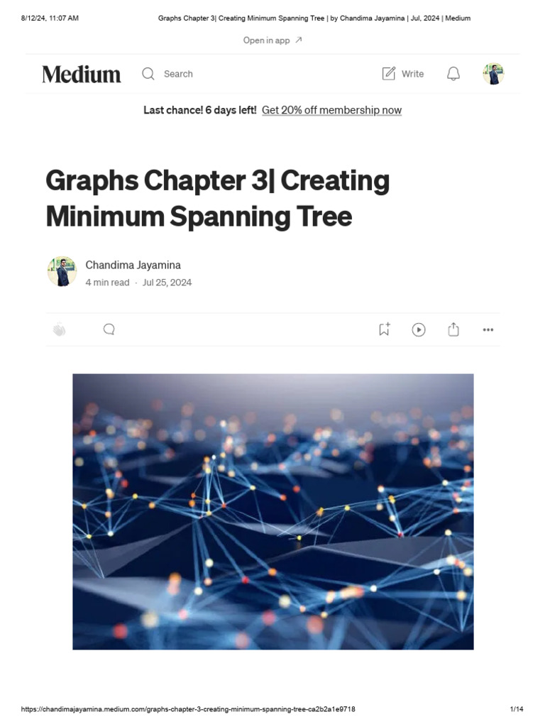 Graphs Chapter 3 - Creating Minimum Spanning Tree - by Chandima Jayamina - Jul, 2024 - Medium ...
