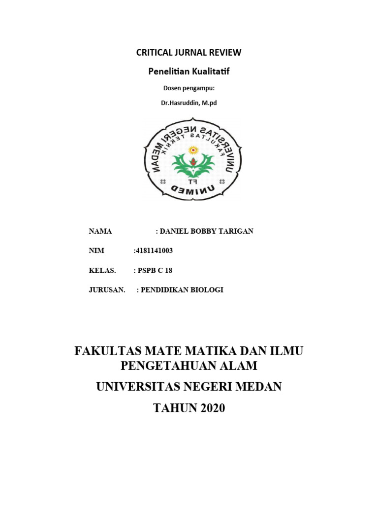 CJR Penelitian Kualitatif | PDF | Kesehatan Holistik