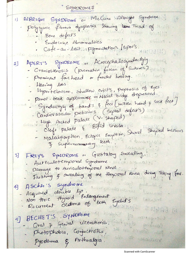 Op Syndromes | PDF