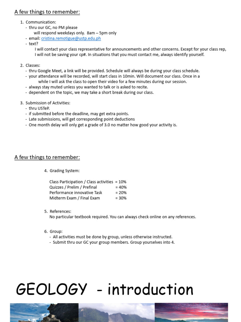Introduction To Geology | PDF | Geology | Earth Sciences