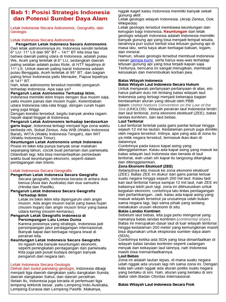 MODUL Geo XI BAB 1 | PDF