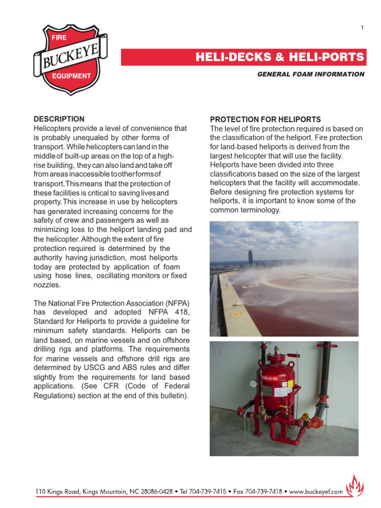 Helideck Protection | PDF | Discharge (Hydrology) | Flow Measurement