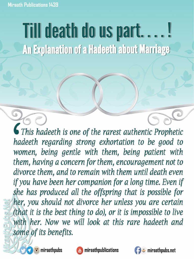 Till Death Do Us Part An Explanation of A Hadeeth About Marriage | PDF ...