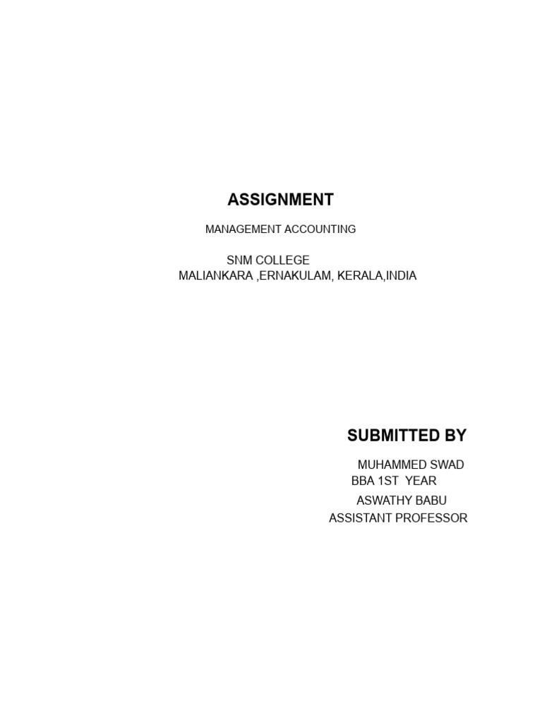 Management Accounting | PDF | Management Accounting | Valuation (Finance) Management Accounting | PDF | Management Accounting | Valuation (Finance)