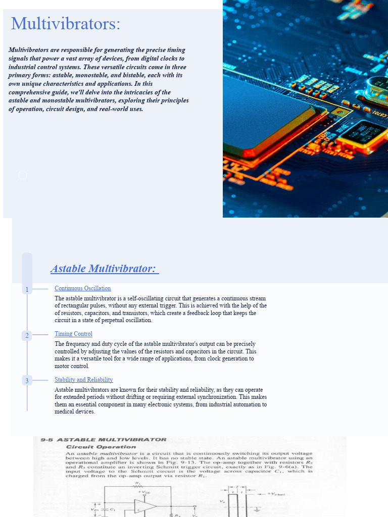 Multivibrators The Heartbeat of Electronic Circuits | PDF | Electronic ...