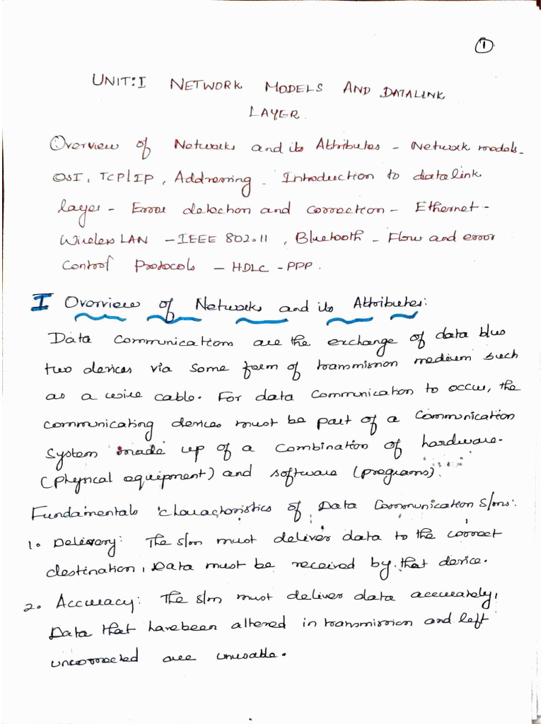 NS Unit 1 | PDF