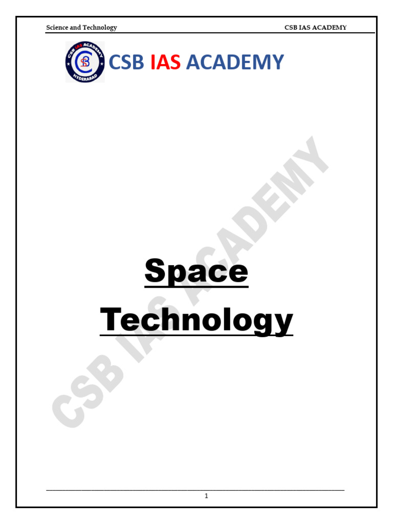 Latest Advances in Indian Space Technology | PDF | Nasa | Moon