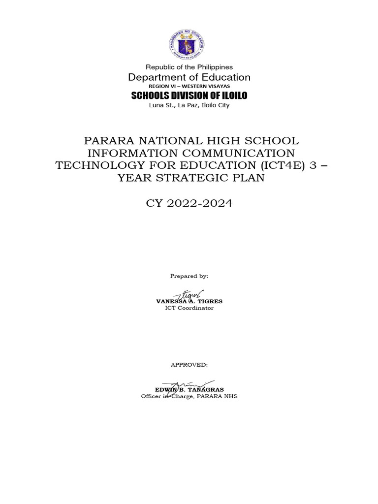 Parara NHS Ict Strategic Plan | PDF | Educational Technology ...