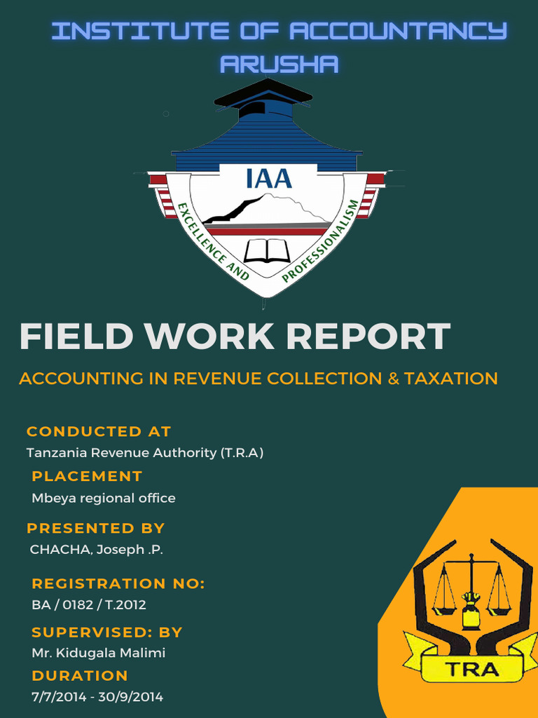 Field Work Report at Tanzania Revenue Au | PDF | Taxes | Direct Tax