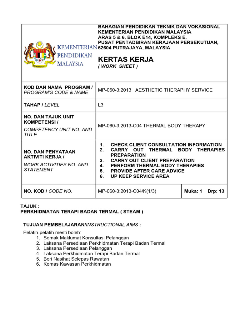 C04-K-1-1. EDIT K1 (Steam) Doc | PDF