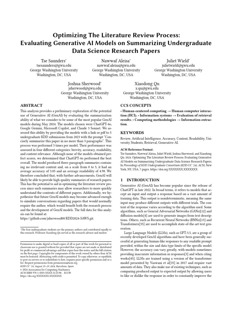 KDD 2024 ChatGPT Camera Ready | PDF | Artificial Intelligence | Intelligence (AI) & Semantics