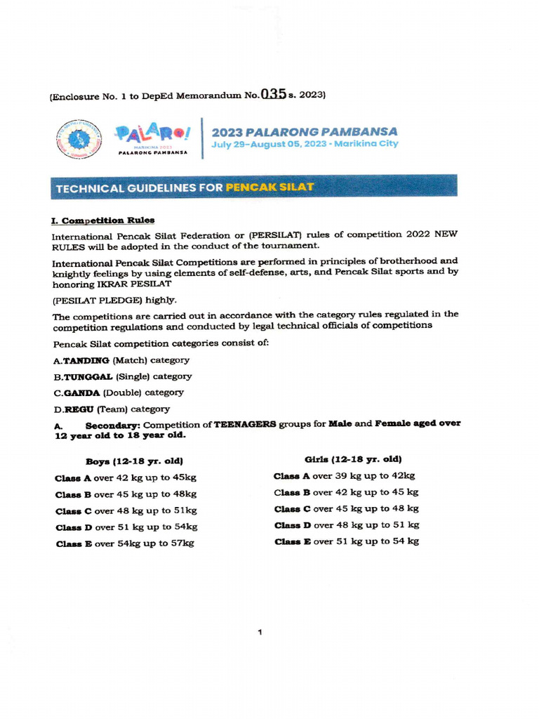 Tech Guide Pencak Silat | PDF