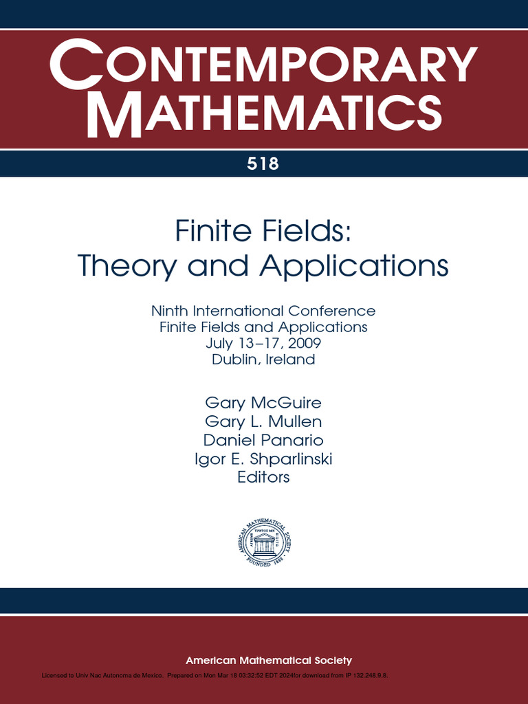 10.1090 Conm 518 10194 Idmo | PDF | Mathematics