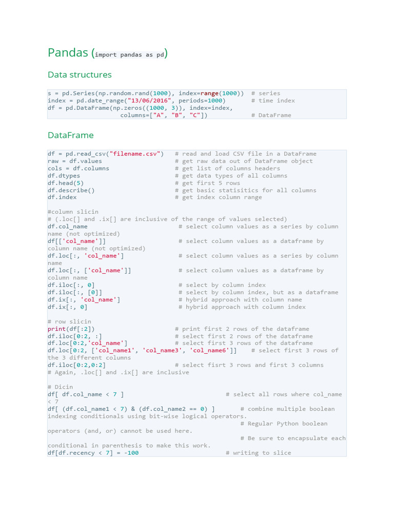 Pandas | PDF | Information Retrieval | Data