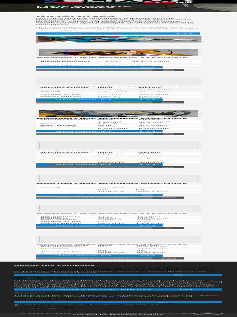 Line Boring Machines Specifications & Options | PDF | Mechanical ...