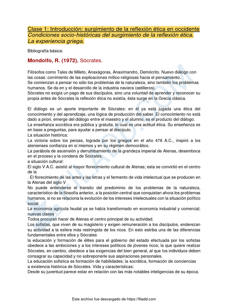 Resumen 2021 - Etica | PDF | Immanuel Kant | Sócrates