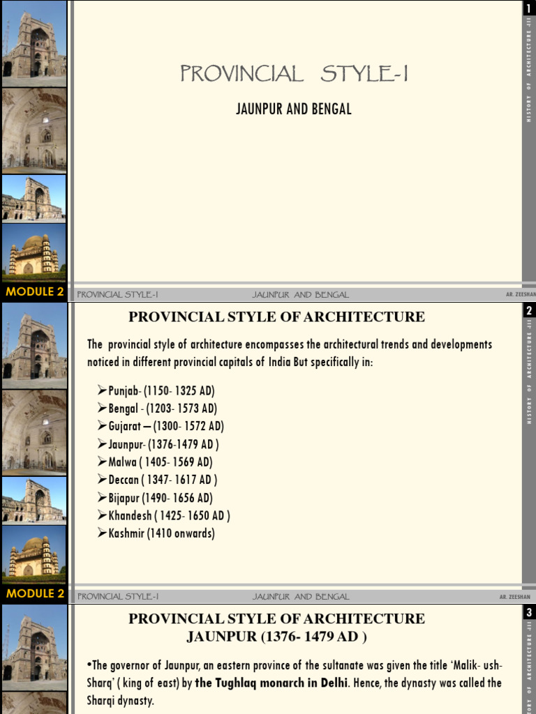 Jaunpur's Sharqi Architectural Legacy | PDF | Vault (Architecture ...