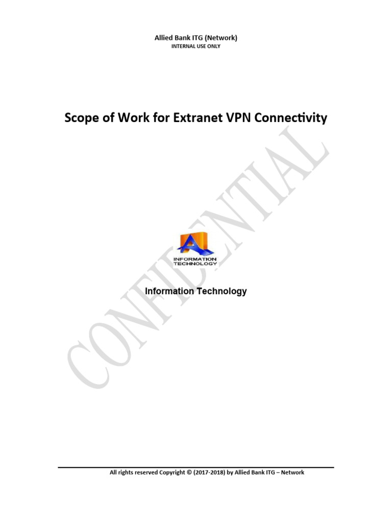 VPN SOW | PDF | Computer Network | Virtual Private Network