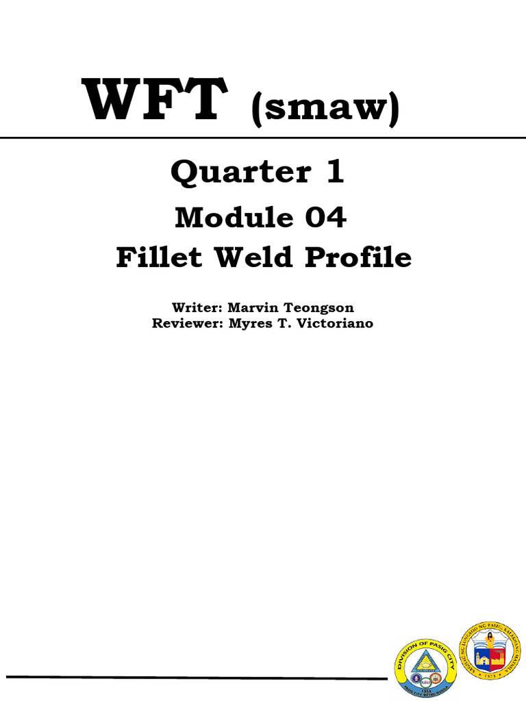 Sptve9 WFT 9 q1 m4 | PDF | Welding | Construction
