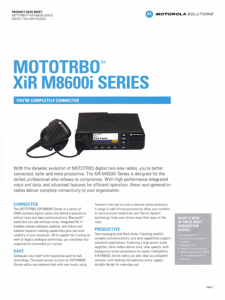 BROSUR XIR M8668i | PDF