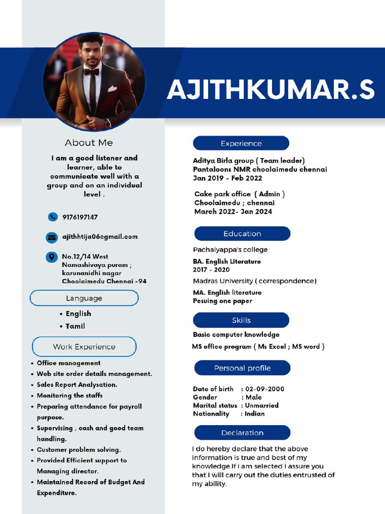 Ajith Resume | PDF