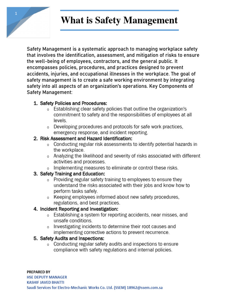 Safety Management Systems | PDF | Occupational Safety And Health | Safety