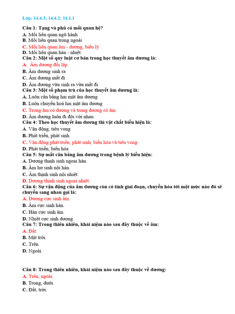 DHCT Đề Cương | PDF