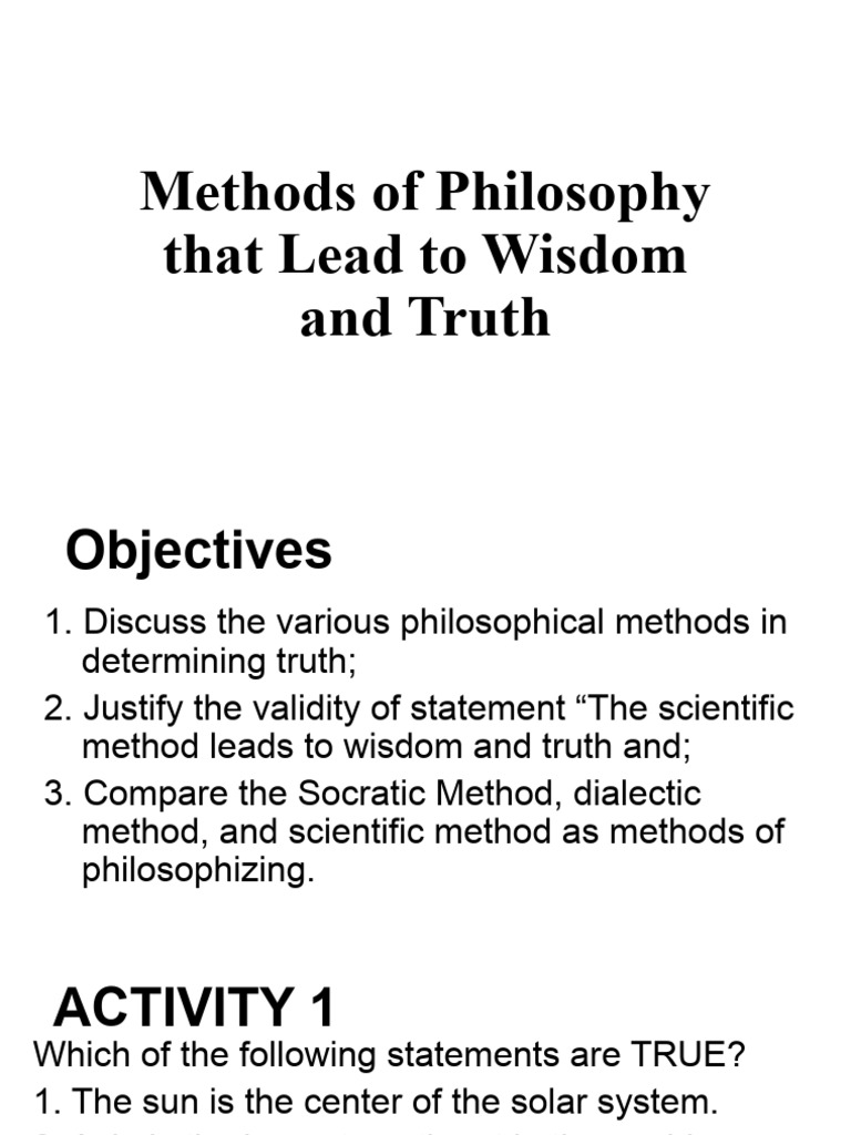 Methods of PHilosophy | PDF | Argument | Inductive Reasoning